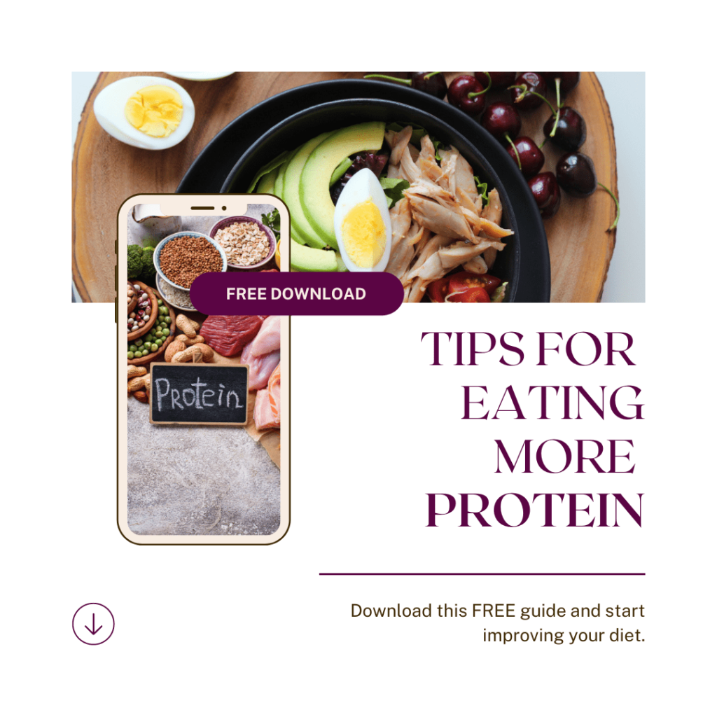 Free guide: TIPS FOR EATING MORE PROTEIN - Astrid the fit dietitian